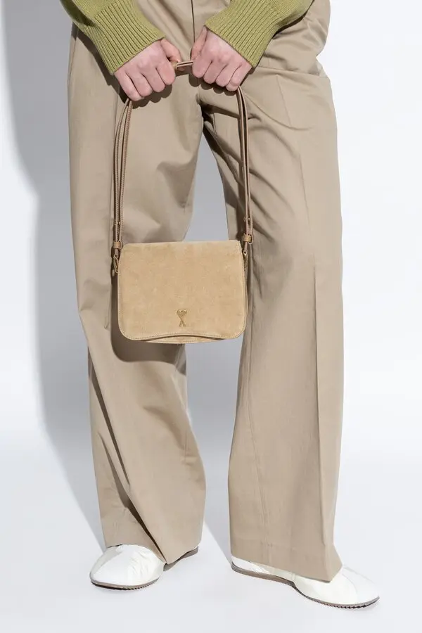 Ami Paris Paris’ Shoulder Bag - Beige