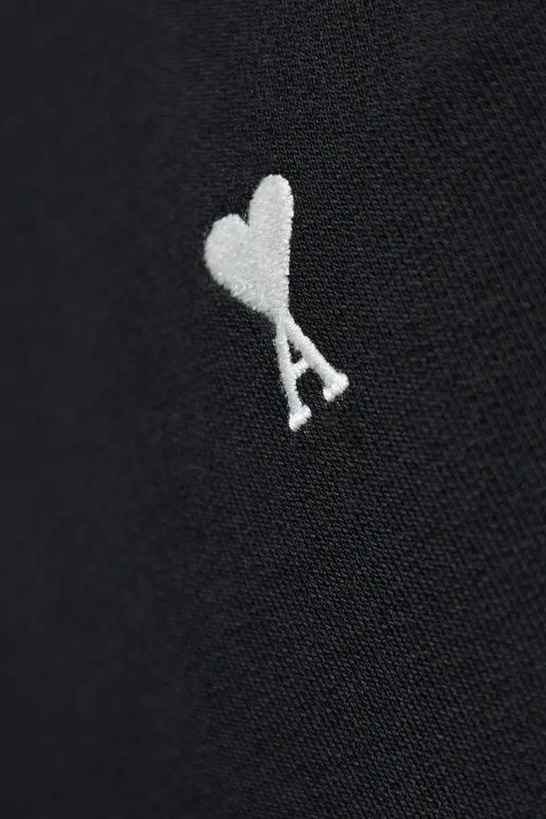 AMI Paris Sweatshirt With Embroidered Logo - Black