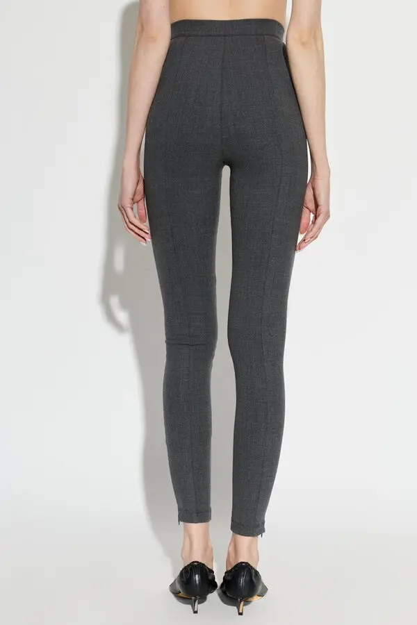 JIL SANDER Wool Trousers With Zippered Legs