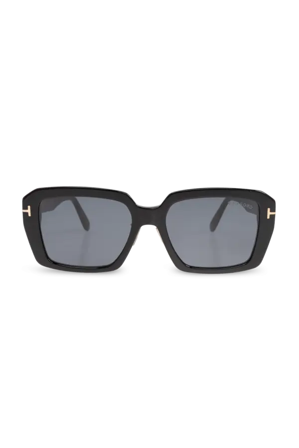 TOM FORD Sunglasses With Gold Tone Logo - Black