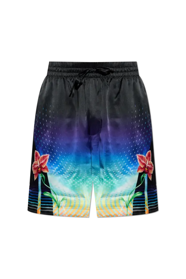 Casablanca Silk Shorts - Multicolour