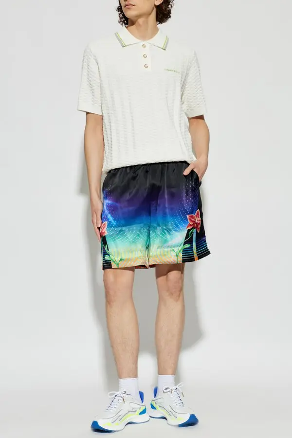 Casablanca Silk Shorts - Multicolour