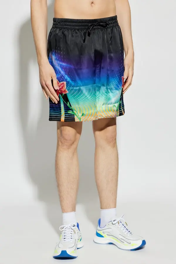 Casablanca Silk Shorts - Multicolour