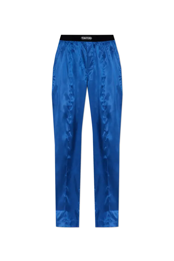 TOM FORD Silk Pajama Bottoms - Blue