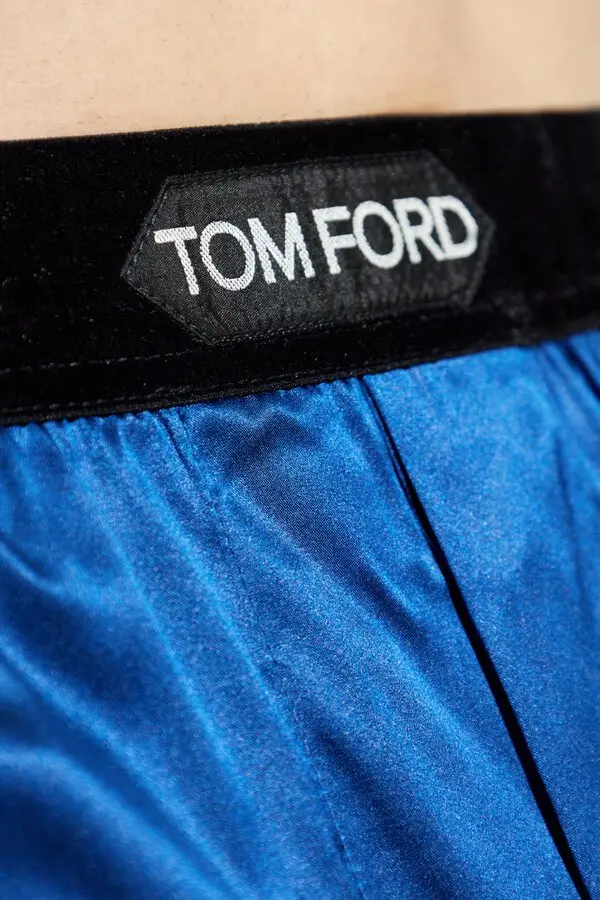 TOM FORD Silk Pajama Bottoms - Blue