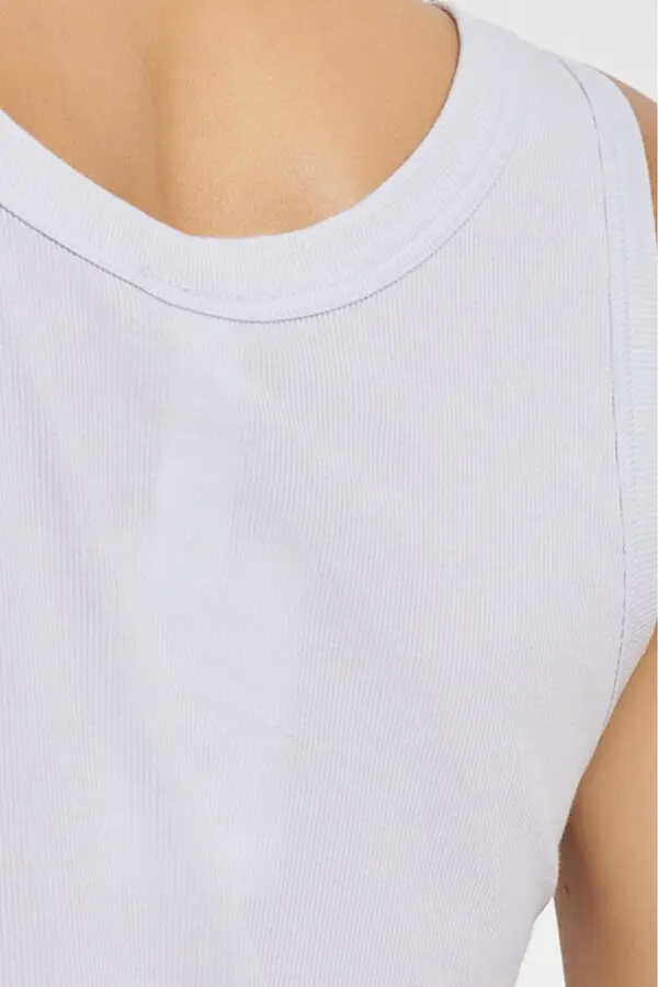 Hanro Ribbed Tank Top - White