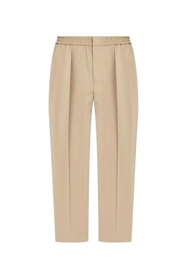Ami Wool Trousers - Beige