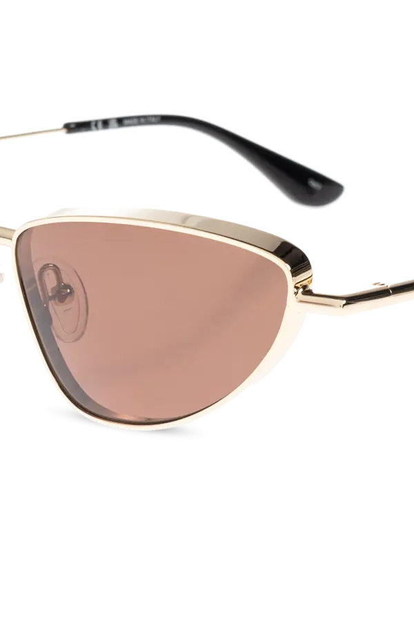 Alexander McQueen Cat Eye Sunglasses - Gold