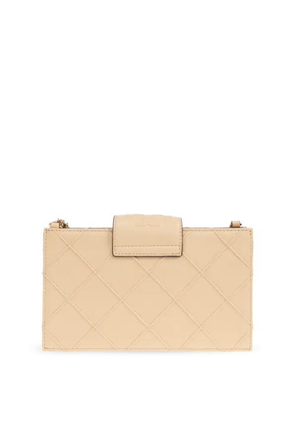 Tory Burch Fleming Mini Chain Wallet - Beige