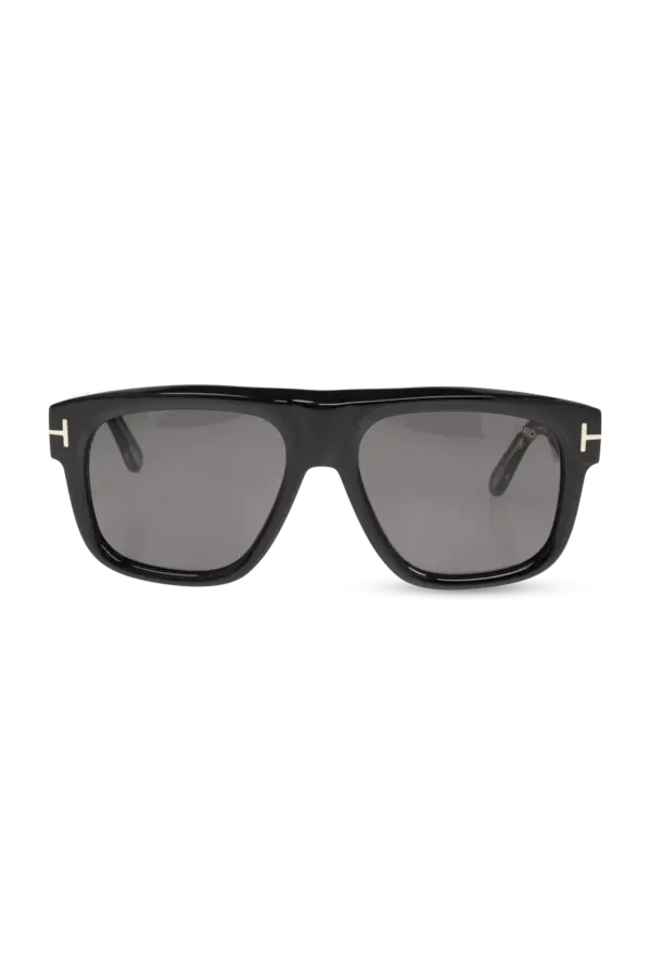 TOM FORD Rectangle Full Rim Sunglasses - Black