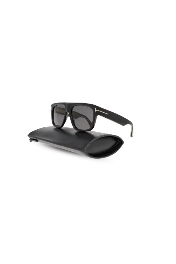 TOM FORD Rectangle Full Rim Sunglasses - Black