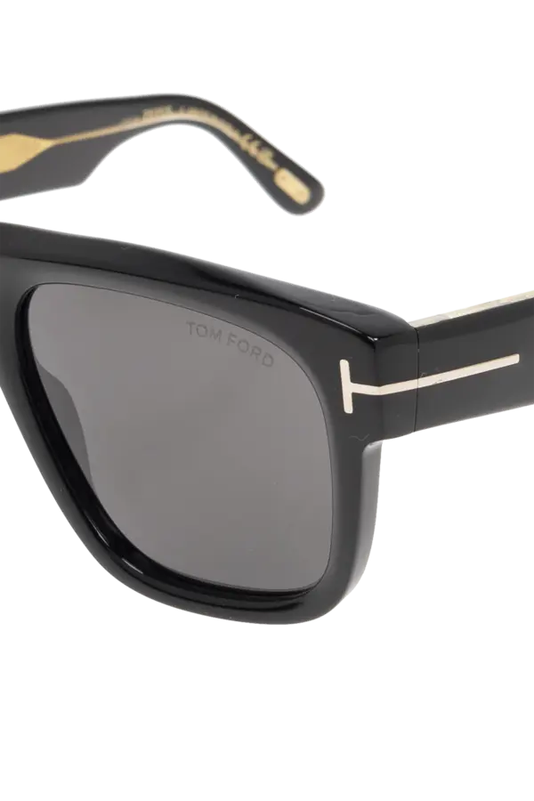 TOM FORD Rectangle Full Rim Sunglasses - Black