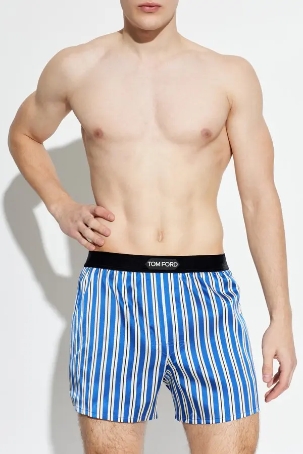 TOM FORD Silk Boxers - Blue