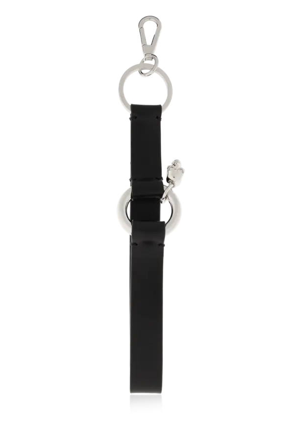 Alexander McQueen Leather Keychain - Black