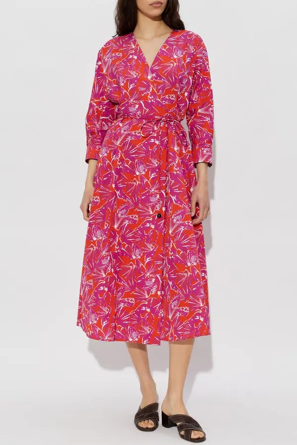 Max Mara Camino Flared Midi Dress - Pink