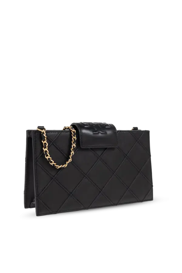Tory Burch Fleming Mini Chain Wallet - Black
