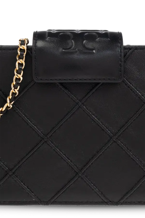 Tory Burch Fleming Mini Chain Wallet - Black