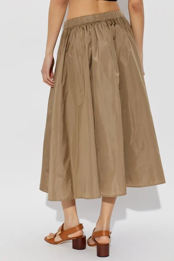 Max Mara Flared Midi Skirt - Beige