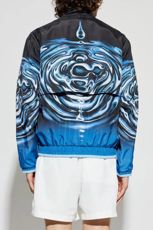 Casablanca Bomber Jacket With Pockets - Navy Blue