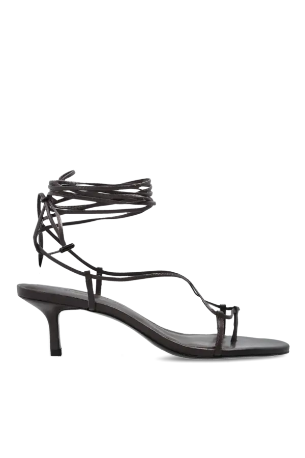 BLACK SUEDE STUDIO Leather Heeled Sandals - Brown