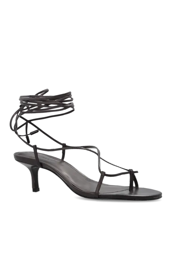 BLACK SUEDE STUDIO Leather Heeled Sandals - Brown
