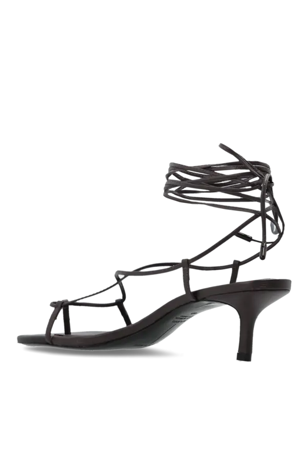 BLACK SUEDE STUDIO Leather Heeled Sandals - Brown