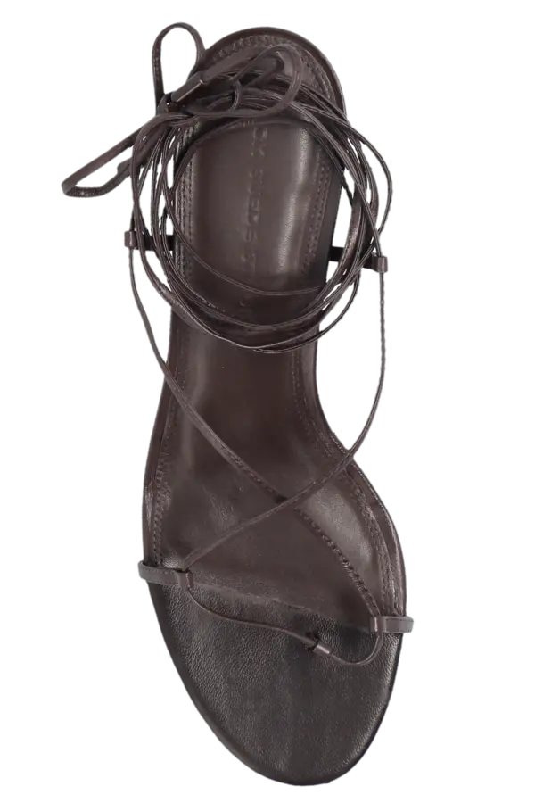 BLACK SUEDE STUDIO Leather Heeled Sandals - Brown