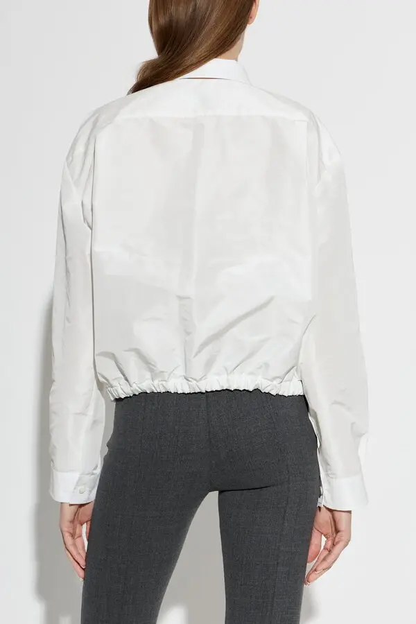 JIL SANDER Lightweight Jacket With Drawstring - White