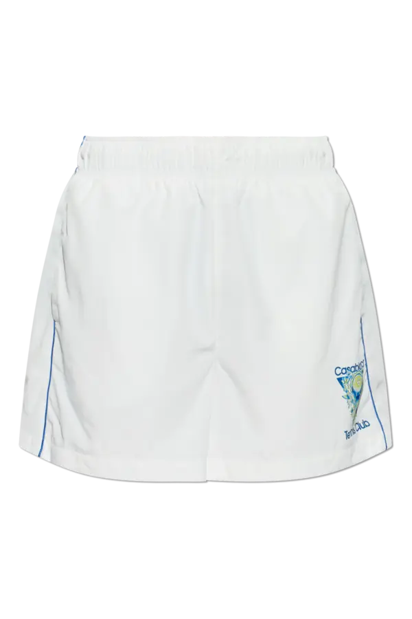 Casablanca Logo Shorts - White