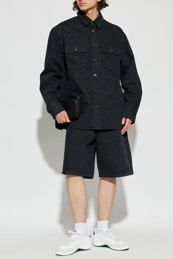 Casablanca Denim Shirt With Monogram