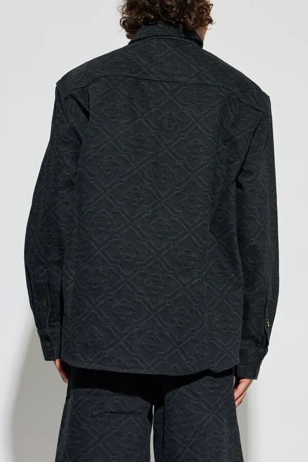 Casablanca Denim Shirt With Monogram