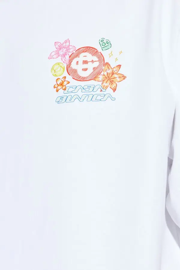 Casablanca T-shirt With Logo - White