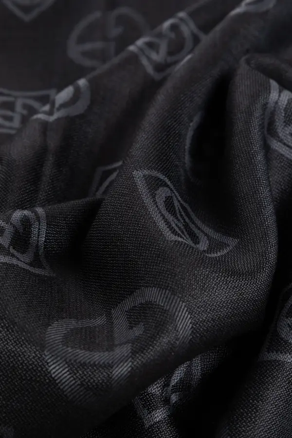 Giorgio Armani Silk Scarf - Grey