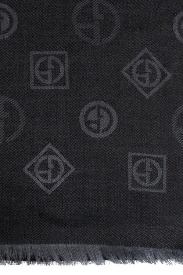 Giorgio Armani Silk Scarf - Grey