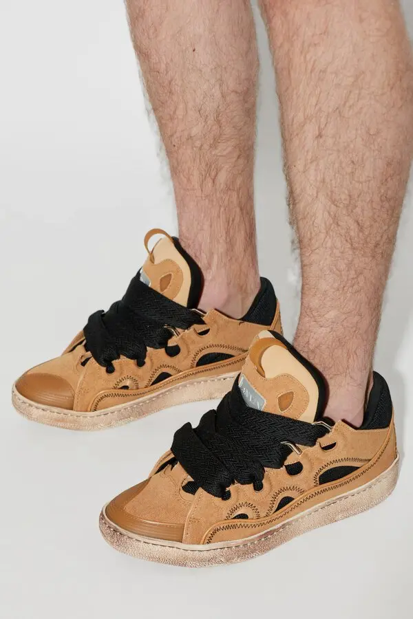 LANVIN Curb Sneakers - Brown