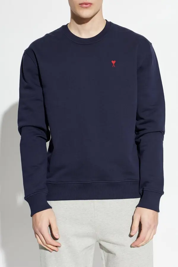 AMI Paris Sweatshirt With Embroidered Logo