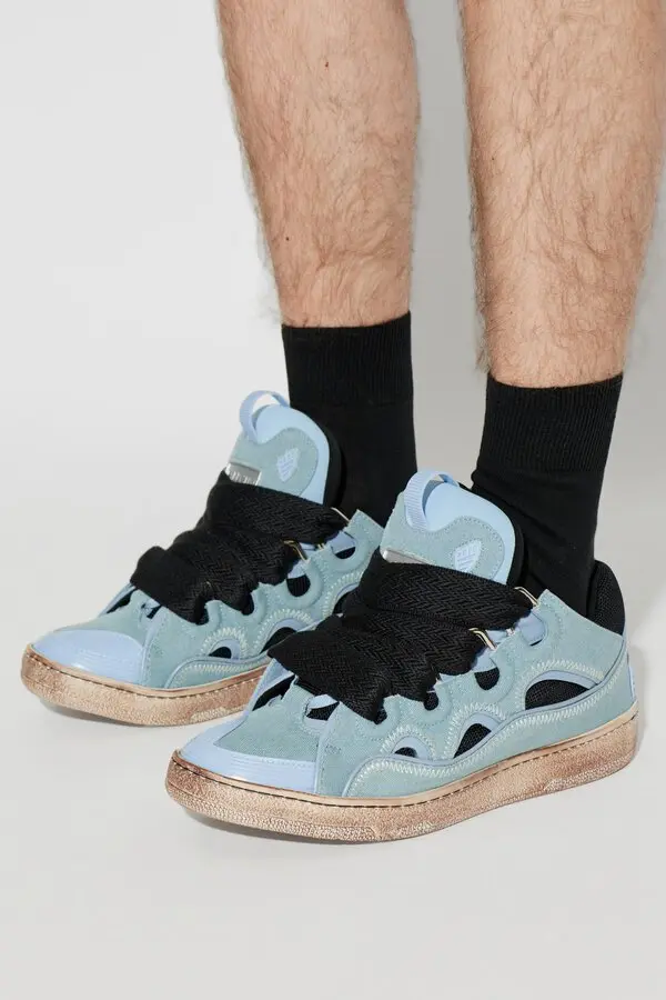 LANVIN Curb Low Top Sneakers - Blue