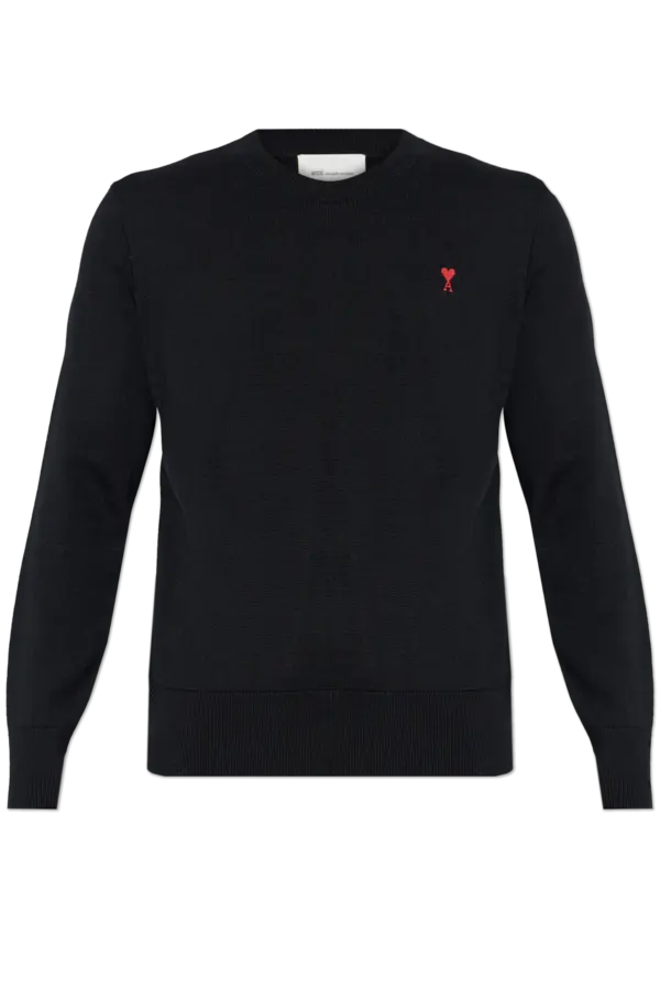 Ami Wool Sweater - Black