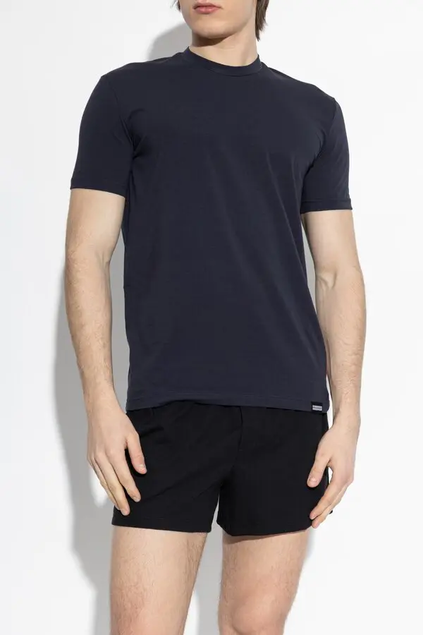 Dsquared2 Underwear T-shirt With A Round Neckline - Navy Blue