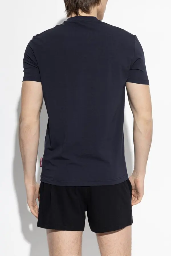 Dsquared2 Underwear T-shirt With A Round Neckline - Navy Blue