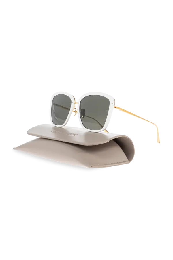Linda Farrow Rectangular Sunglasses With Zeiss Lenses