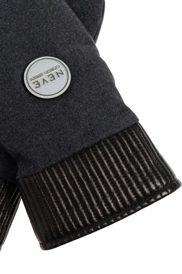 Giorgio Armani Logo Mitten Gloves