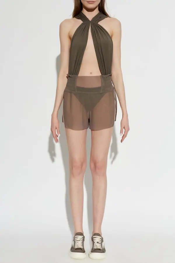 Rick Owens Draped Bodysuit - Green