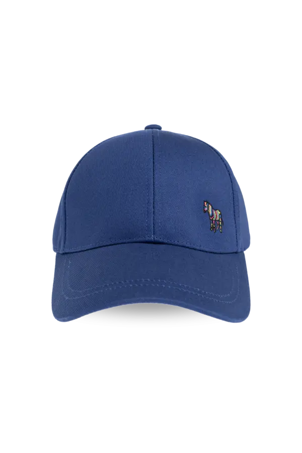 Paul Smith Baseball Cap With Zebra Embroidery - Blue