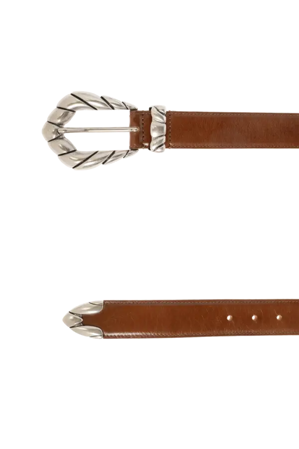 IRO PARIS Embella Leather Belt - Brown