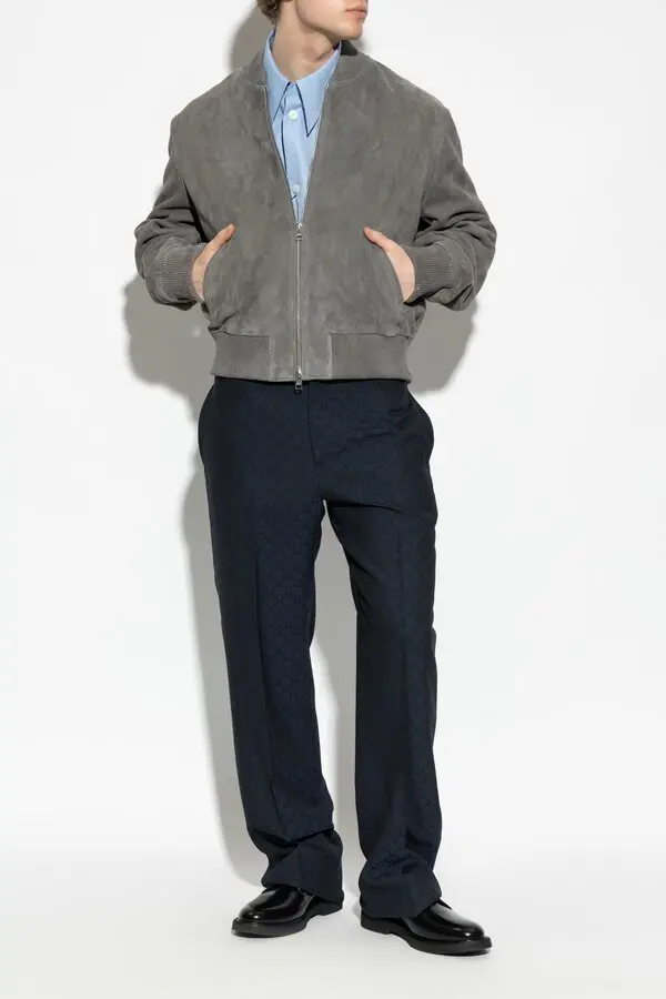 Etro Wool Trousers With Decorative Pattern
