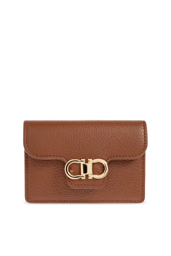 FERRAGAMO Card Case - Brown