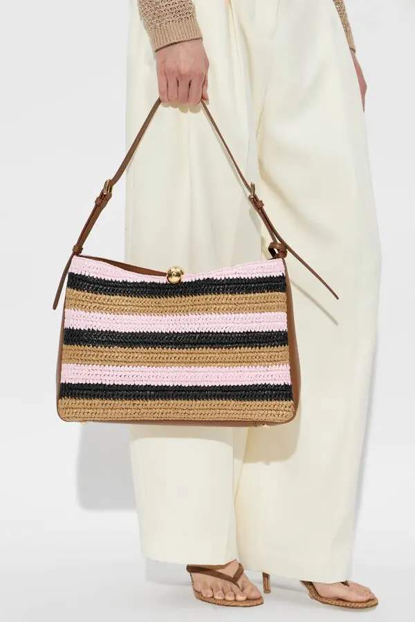 Furla Sfera Soft Large Shoulder Bag - Beige