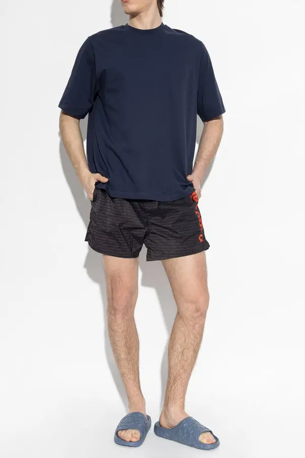 Dsquared2 Underwear T-shirt With A Round Neckline - Navy Blue