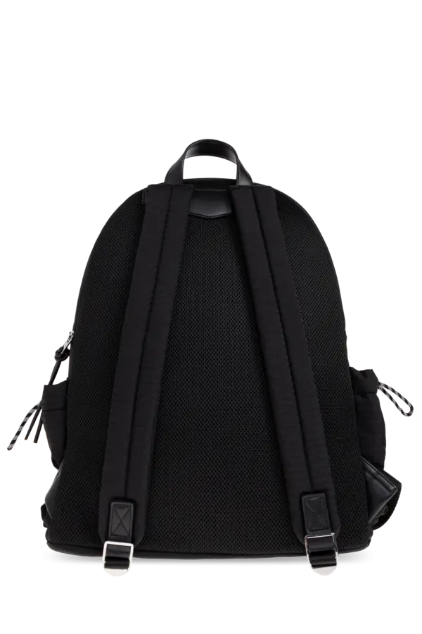 Emporio Armani Monogram Backpack - Black